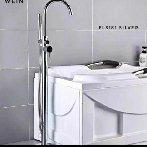 Jual kran bathtub standing kuningan/kran bathtub standing panas dingin ...