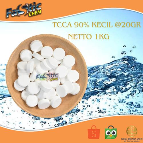 Jual Kaporit Tablet Kecil Chlorine Tablet 90% kecil klorin 1 Kg (50 ...