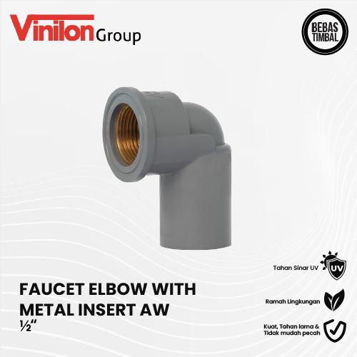 Promo Faucet Elbow Metal Insert PVC AW 1/2 Inch Vinilon - Jakarta Utara ...