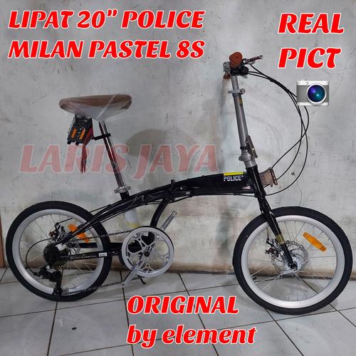 Jual Sepeda lipat 20 inch ELEMENT POLICE MILAN PASTEL COLOR LIPAT ...