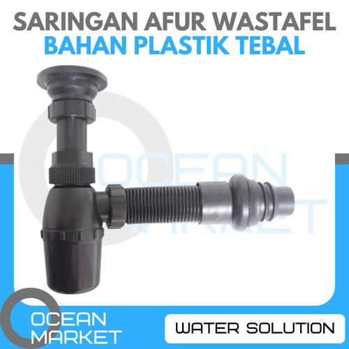 Jual Sifon Botol Pembuangan Air Wastafel Bak Cuci Piring PVC Hitam ...