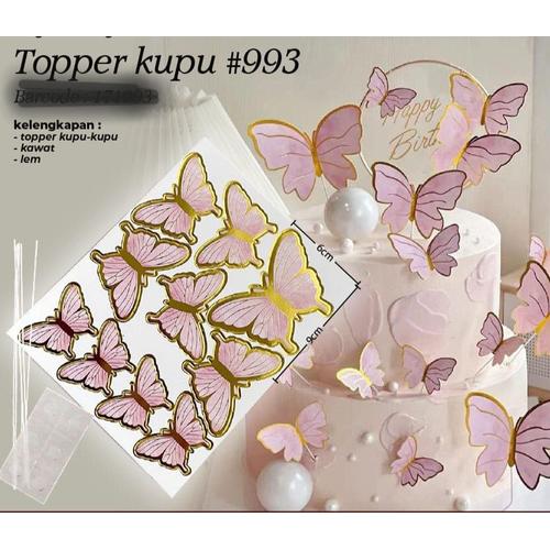 Jual Topper Kupu-Kupu / Hiasan Kue Kupu-Kupu - Ungu - Kota Tangerang ...