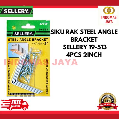 Jual SIKU RAK STEEL ANGLE BRACKET BESI SIKU BAUT SELLERY 19-513 4PCS ...