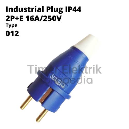 Jual Industrial Plug 2P+E 16A/250V IP44 type 012 - Jakarta Pusat - Timer Elektrik | Tokopedia