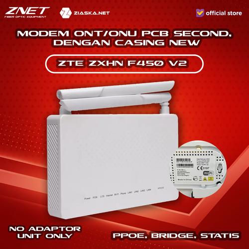 Jual MODEM EPON ONT ONU ZTE F450 SECOND BEKAS DENGAN CASING BARU/NEW ...