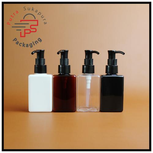 Jual botol pump clip 100ml kotak/botol pump 100ml/pump clip oil hitam - BOTOL COKLAT - Kab ...