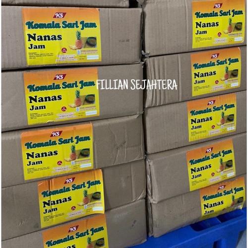 Jual Selai Nanas Serat Komala Sari isian roti nanas 10 KG (1 Dus ...