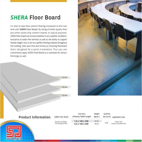 Promo SHERA Floor Board Deck 1200 x 2400 mm Papan Fiber Cement Lantai ...