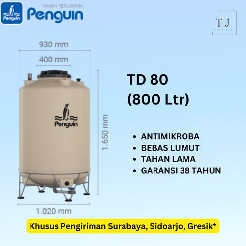 Promo PENGUIN TANDON AIR TD 80 800 Liter Tandon Kuras Toren Air Tangki ...