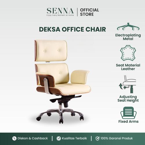 Jual DEKSA Kursi Kantor Luxury Leather Eames Kursi Big Boss Kursi Kerja ...