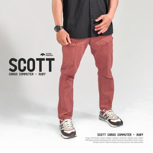 Promo Goodfriends Celana Cargo Commuter SCOTT Pants - RUBY - 36 ...