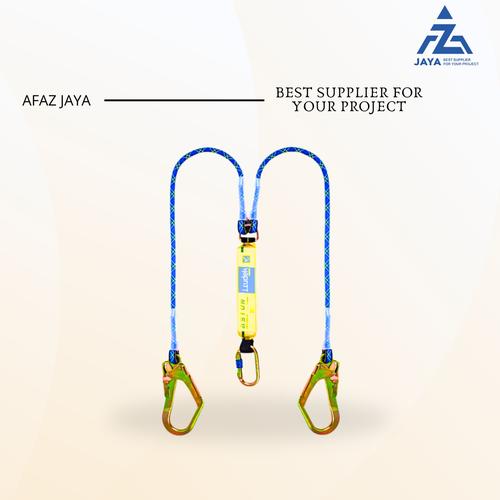 Jual ABSORBER LANYARD FULL TALI BODY HARNESS DOUBLE ARM BIG HOOK SAFETY ...