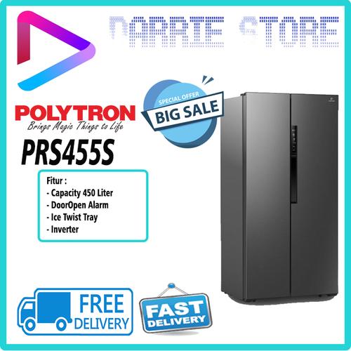 Jual POLYTRON PRS455S KULKAS SIDE BY SIDE POLYTRON INVERTER PRS 455 ...