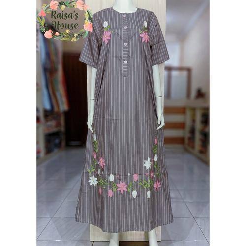 Jual Daster Longdress Bordir Khas Malang - Kancing | Abu - abu - Kota ...