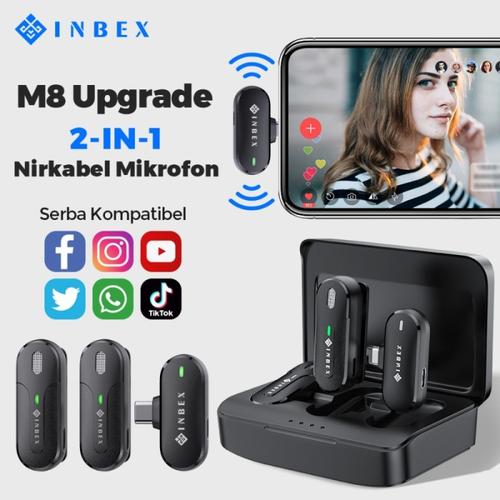 Jual INBEX 2in1 Nirkabel Microphone Wireless mic Tipe-C with Charging ...