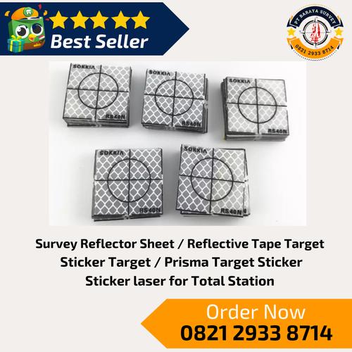 Jual Reflector Sheet Reflective Tape Prisma Target Sokkia 5x5cm - Kota ...