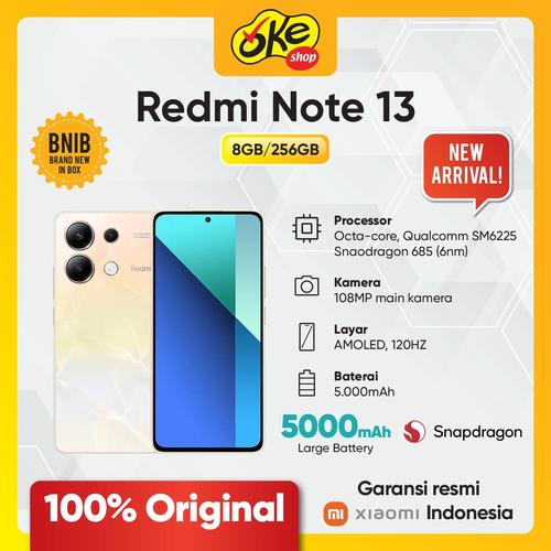 Jual Xiaomi Redmi Note 13 (8GB+256GB) - Garansi Resmi Xiaomi - Midnight ...