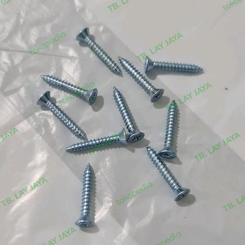 Jual Sekrup PAB 4 x ¾" (2cm) / sekrup putih/ Sekrup perseng / min 10pcs ...