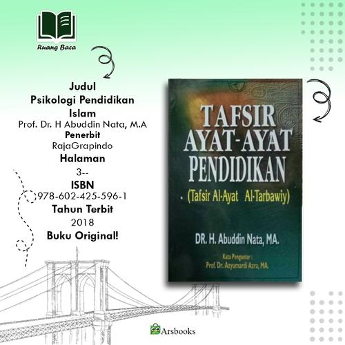 Promo tafsir ayat ayat pendidikan - Prof. Abuddin Nata Original - Kota ...