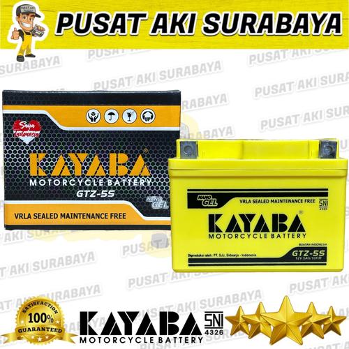 Jual ACCU KAYABA GTZ5S AKI KERING MOTOR HONDA BEAT VARIO SUPRA SCOOPY MIO J - Kota Surabaya ...