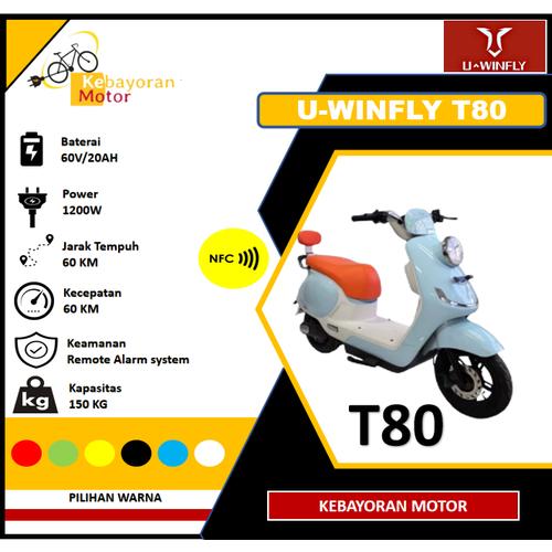Jual UWINFLY T80 Motor Listrik motor power 1200watt 60V/20AH TERBARU ...