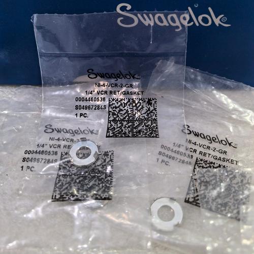 Jual Gasket Retainer 1/4" VCR Nickel Face Seal Swagelok NI-4-VCR-2-GR ...