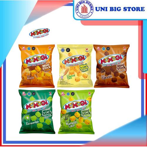 Jual Momogi Mini Stick Bite Size Coklat Keju Jagung Bakar Rumput Laut ...