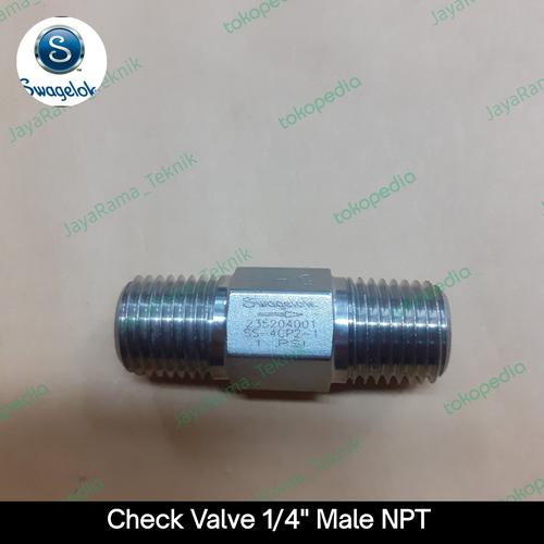 Jual Check Valve 1/4 in Male NPT SS316, Swagelok - Jakarta Pusat ...