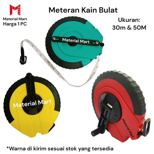 Jual Meteran Kain 30m | Meteran Gulung Bulat 50 Meter | Alat Ukur Roll ...