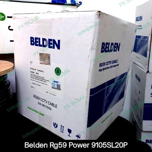 Jual Belden Kabel CCTV RG59 Power Coaxial 9105SL2P Original Meteran ...