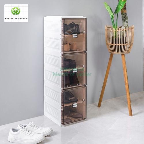 Jual Lemari Rak Sepatu Tertutup Lipat 6 Susun/Krisbow Stora Rak Sepatu ...