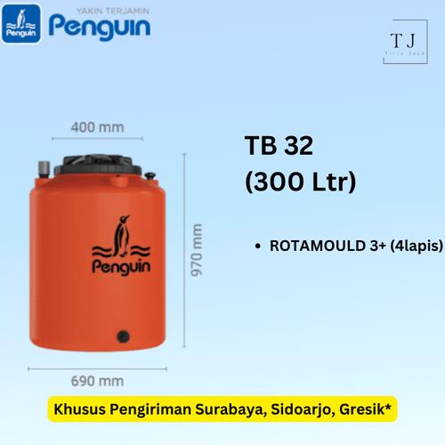 Jual TANDON AIR PENGUIN TB 32 300 Liter Toren Air Tangki Air Water Tank ...