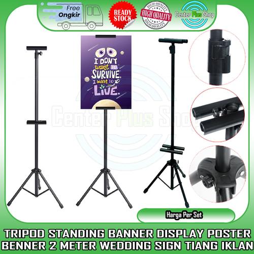 Jual TRIPOD + CETAK BANNER DISPLAY TIANG IKLAN POSTER BANER STANDING ...