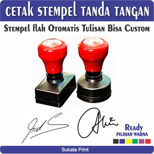 Jual Cetak Stempel Tanda Tangan | Cetak Stempel Otomatis - Kecil, Merah ...