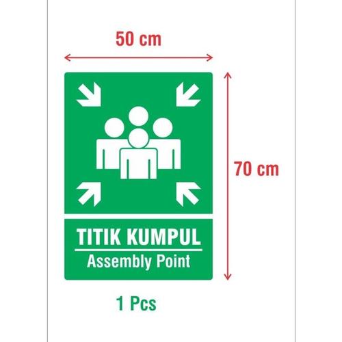 Jual SB Promo Rambu Titik Kumpul Assembly Point Signage - Jakarta Barat ...