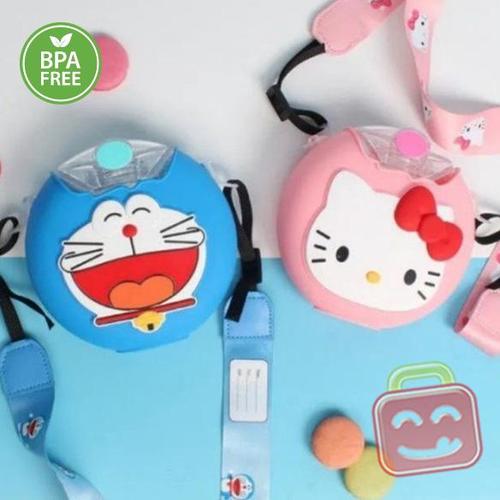 Jual Ada Botol Minum DONUT Hello Kitty Doraemon 380 ml BPA Free Bekal ...