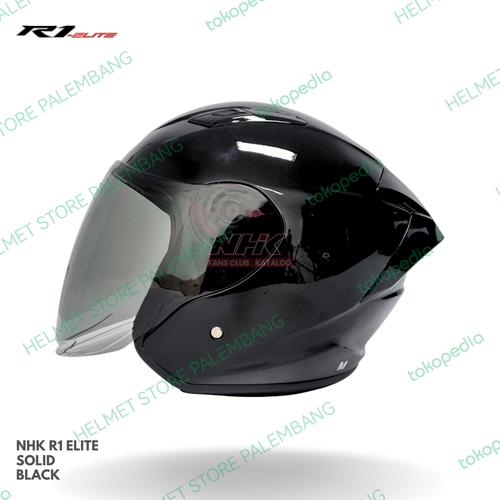 Jual HELM HALF FACE NHK R1 ELITE SOLID SINGLE VISOR - KACA NHK R1 ELITE ...