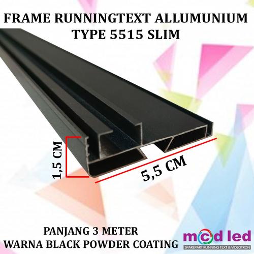 Jual FRAME ALUMINIUM TYPE 5515 RUNNING TEXT INDOOR 3 METER - FRAME 5515 ...