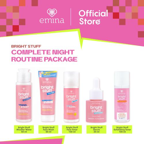 Promo Emina Bright Stuff Complete Night Routine Package - Paket ...