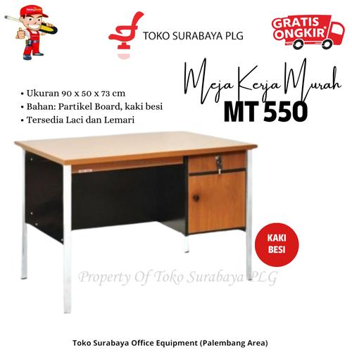 Jual Meja Kerja 90cm Meja Tulis Kaki Besi Meja Kantor 1/2 Biro MT 550 ...