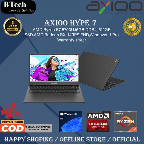 Jual AXIOO HYPE 7 RYZEN 7 5700 16GB 512GB SSD WIN11Pro 14.0" 1 YR ...