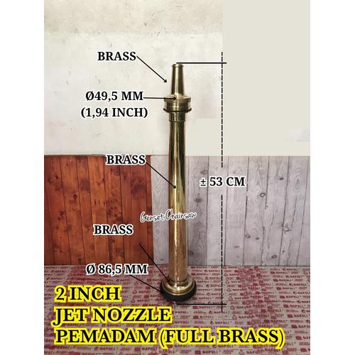 Promo Jet Nozzle FULL KUNINGAN 2 Inch Brass 2" Fire Pemadam Hydrant ...