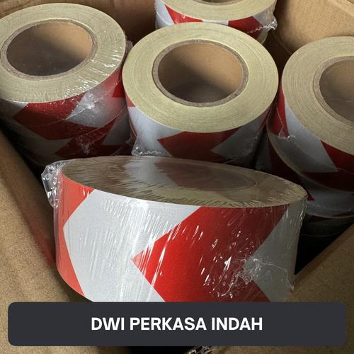 Jual Stiker Reflektif Anak Panah Merah/Putih - Sticker Pemantul 5cm x ...