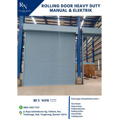 Jual Rolling door besi heavy duty full lubang pintu besi pergudangan ...