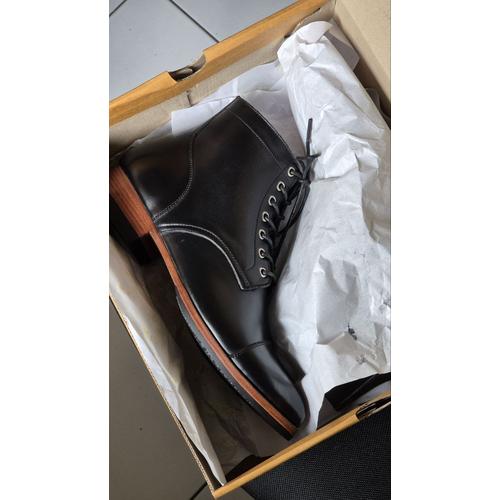 Promo Andy Classic Black - Sepatu Kulit Cap Toe Service Boots Koku ...