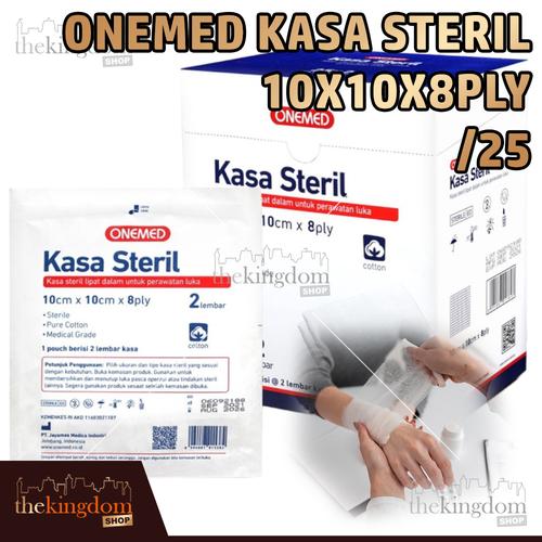Jual Onemed Kasa Steril 10cm x 10cm x 8ply 2pcs Kain Perban Luka Gauze ...