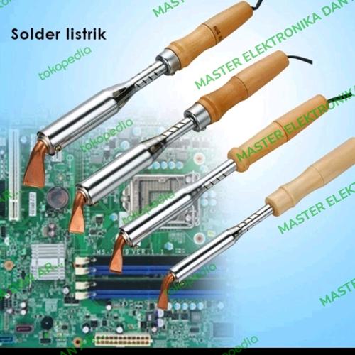 Jual alat solder listrik besar kayu soldering iron 300w 300watt 300 ...