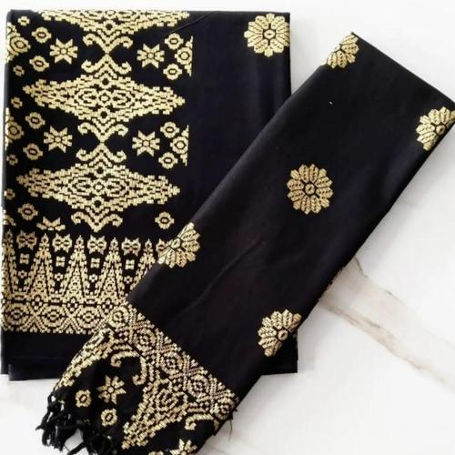 Jual Baru - Kain Batik Prada Emas Songket Palembang Batik Katun Halus ...