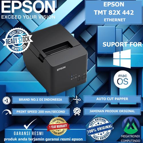 Jual Epson TM-T82X-442 / TMT 82X LAN Thermal Printer (Pengganti TM-T82 ...