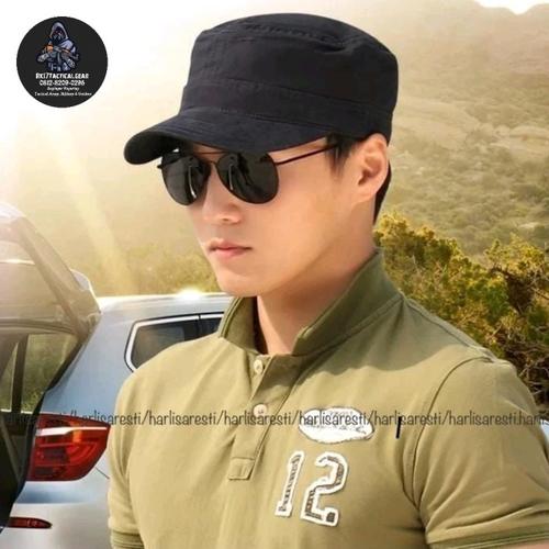 Promo TOPI KOMANDO HITAM / Topi Komando Tentara Militer kualitas ...